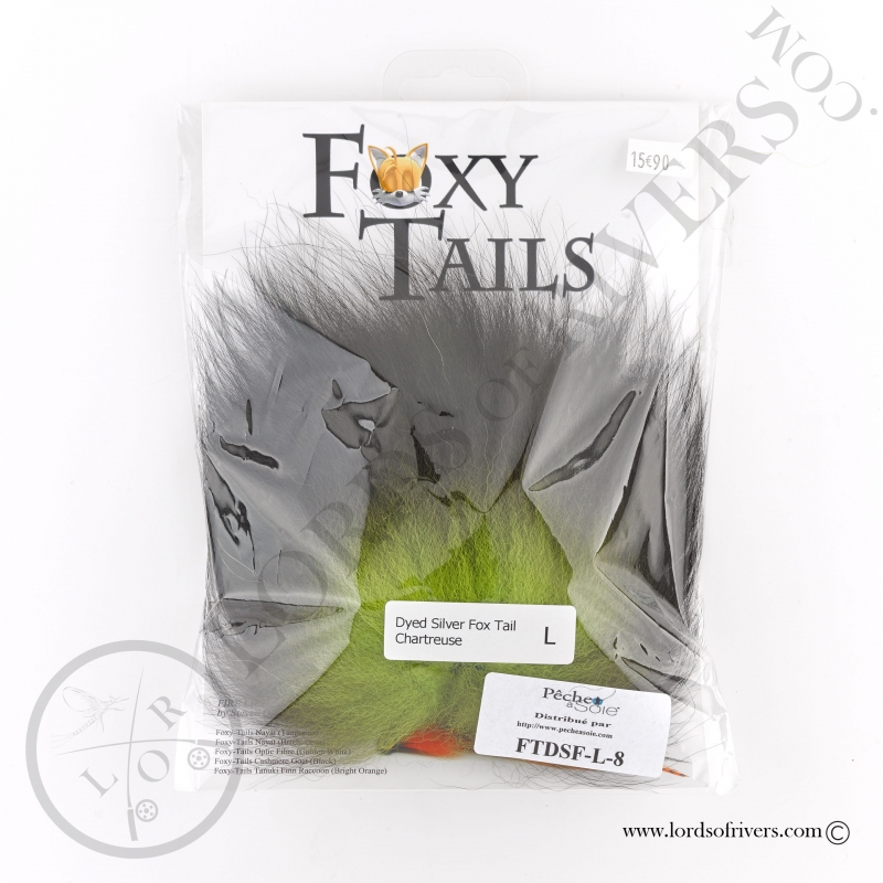 Foxy-Tails Dyed Silver Fox
